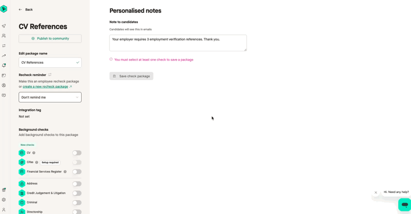 How Do I Enable CV Checks? – Zinc work