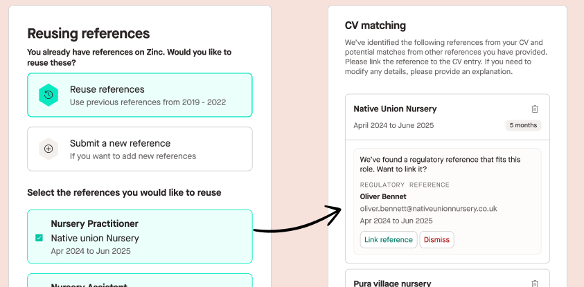 How to Add References Found From Your CV – Zinc work