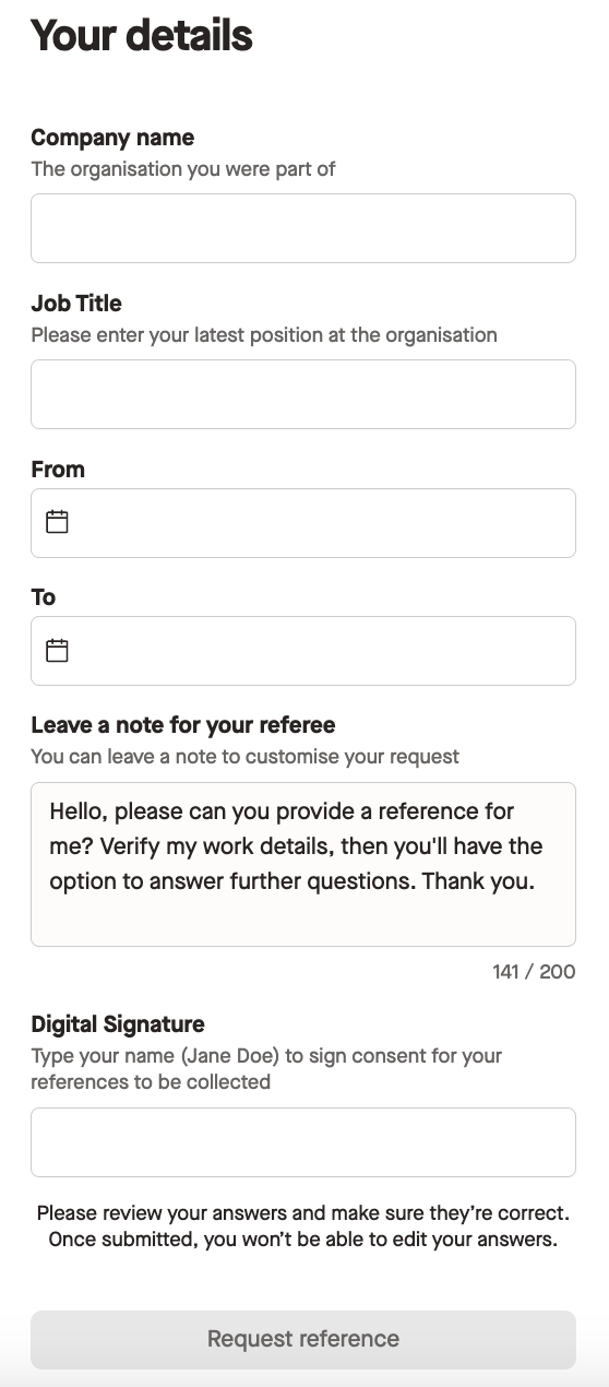 How Can I Replace/Amend Referee Details? – Zinc work