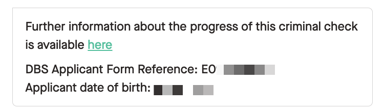 How To Find the Current Status of Your DBS – Zinc work